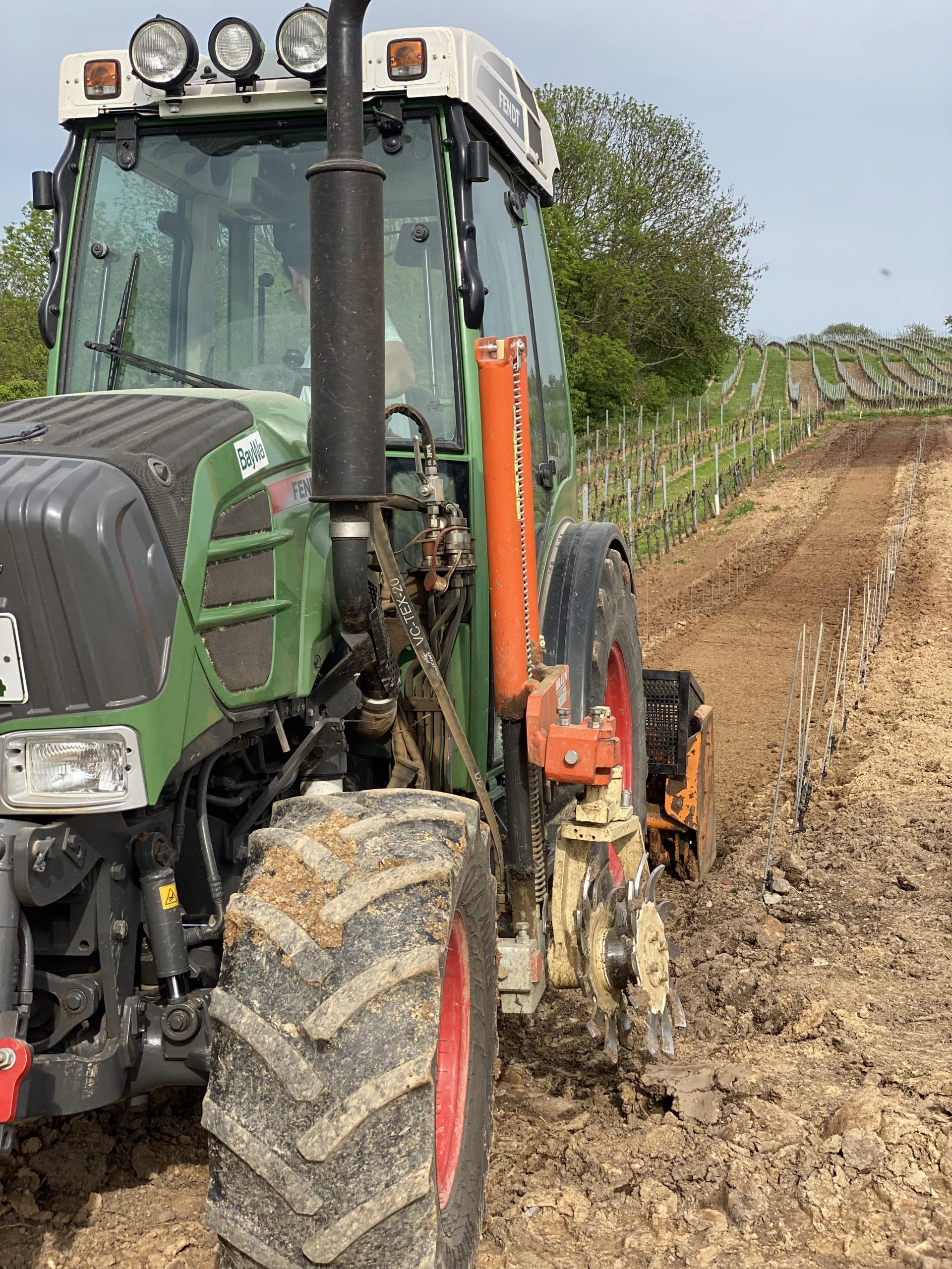 Spatenmaschine - Weinbau Lucas Dürr - Vollernter Talheim