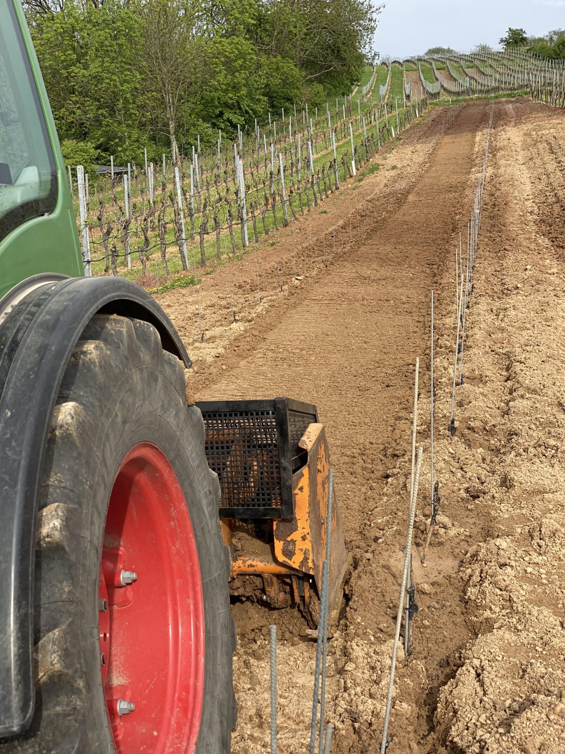 Spatenmaschine - Weinbau Lucas Dürr - Vollernter Talheim